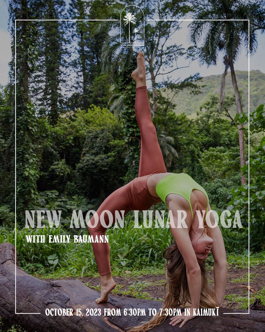 Solar Eclipse New Moon Flow - Yoga Under the Palms Hawaiʻi